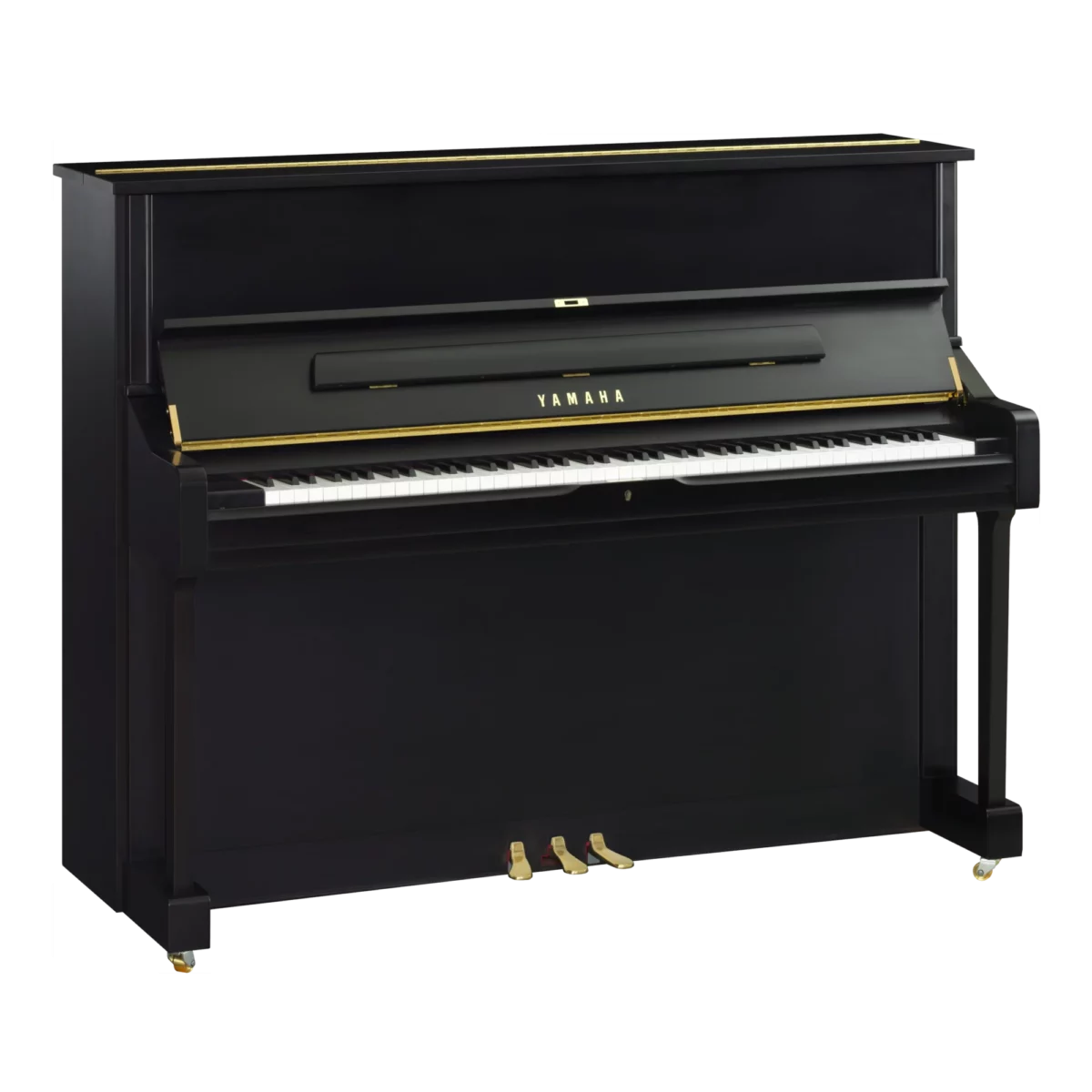 Yamaha U1 Upright Piano in Satin Ebony | Pianos of Princeton
